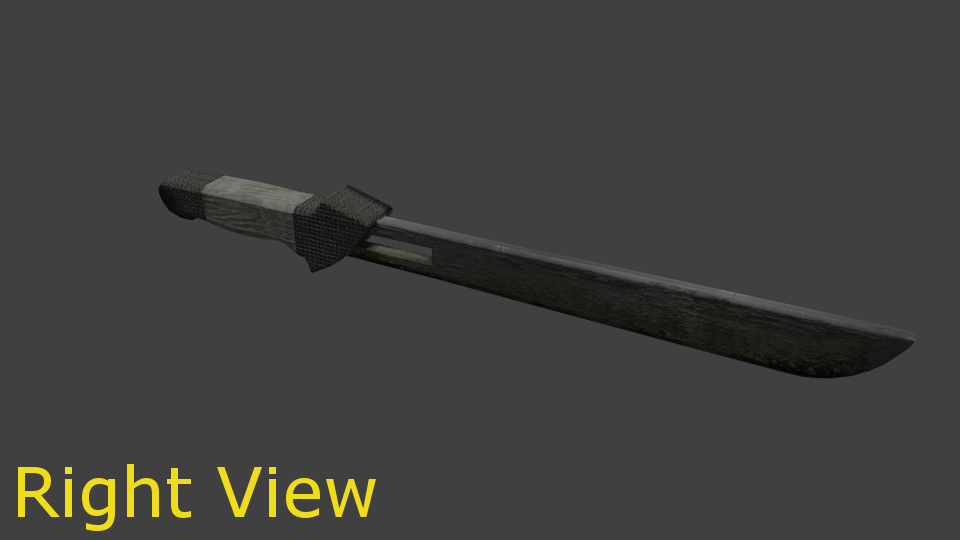 3D model Low Poly Machete VR / AR / low-poly | CGTrader