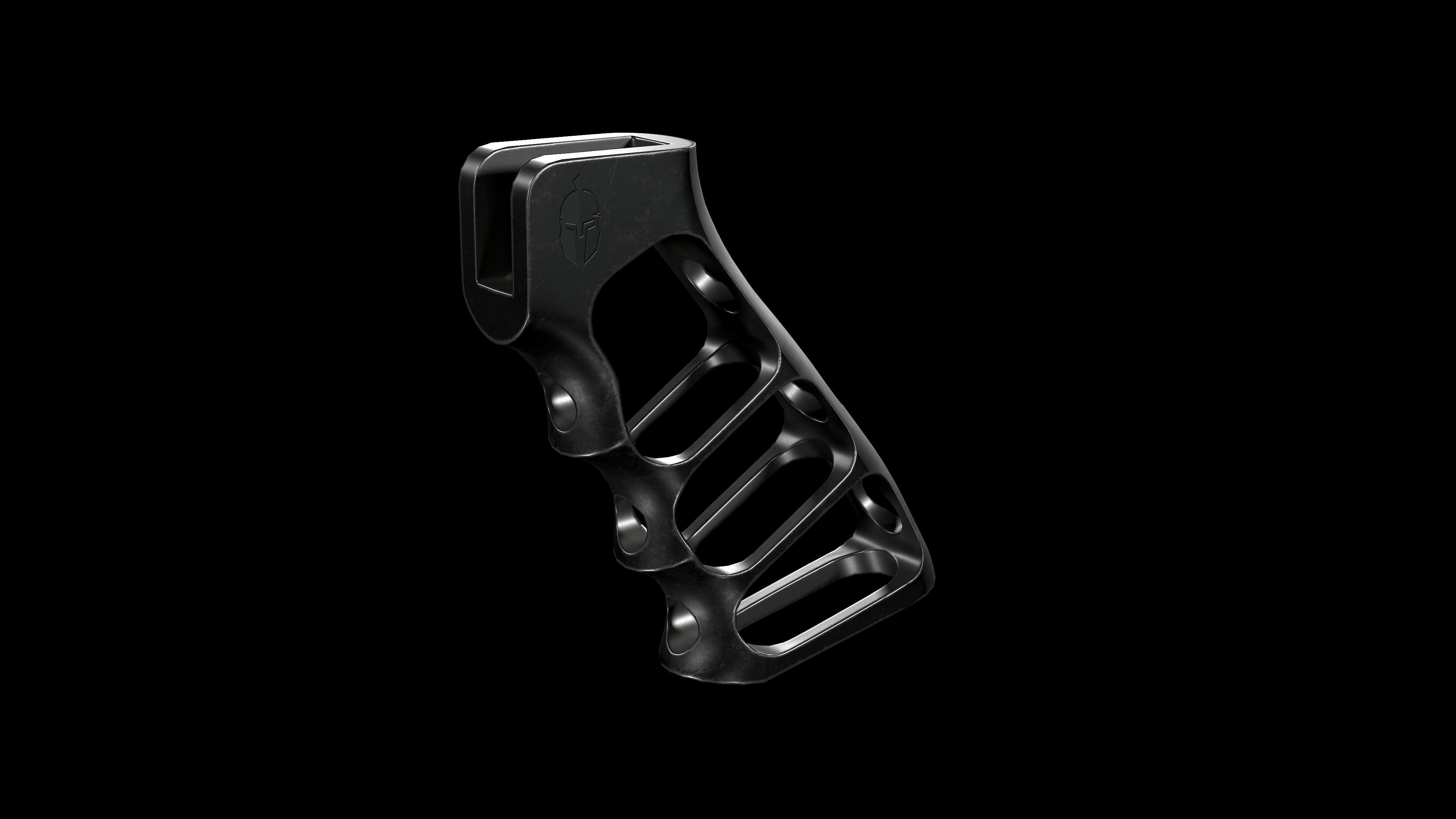 3D model Tactical Dynamics Skeletonized Grip Black VR / AR / low-poly ...