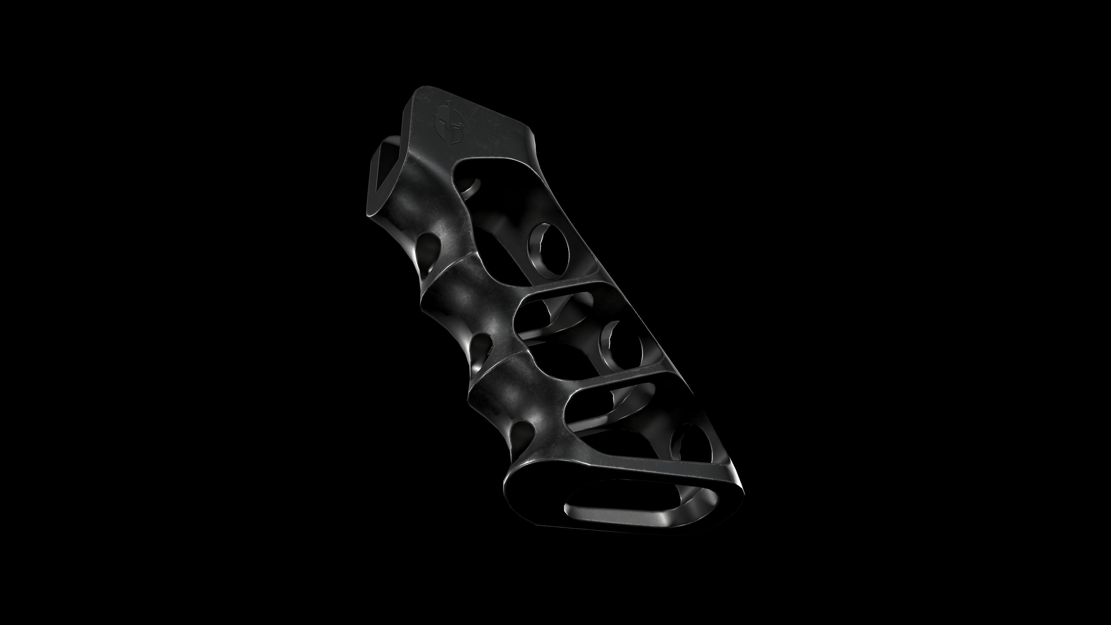 3D model Tactical Dynamics Skeletonized Grip Black VR / AR / low-poly ...