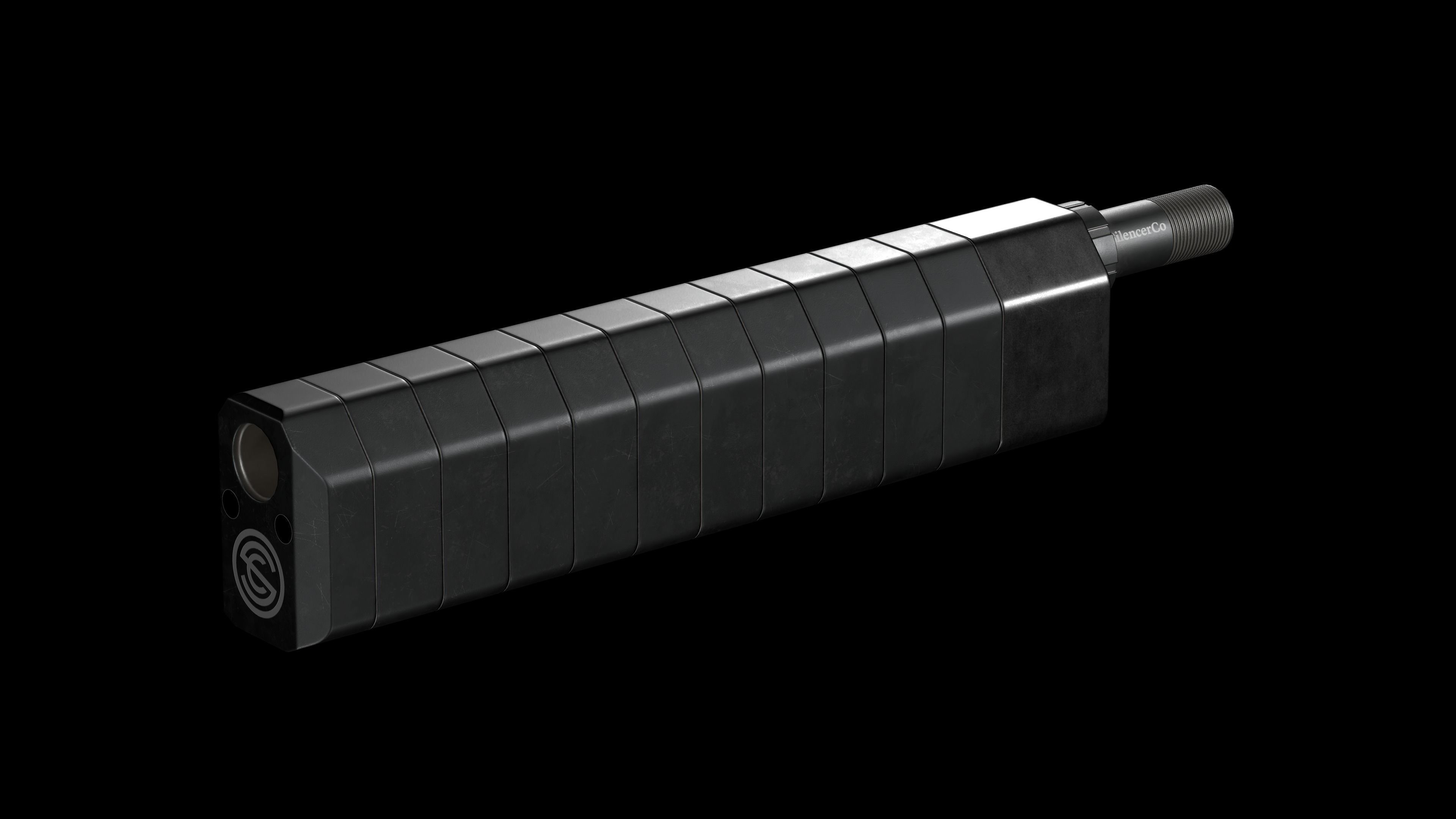 3D model SILENCERCO SALVO 12GA SHOTGUN SUPPRESSOR VR / AR / low-poly ...