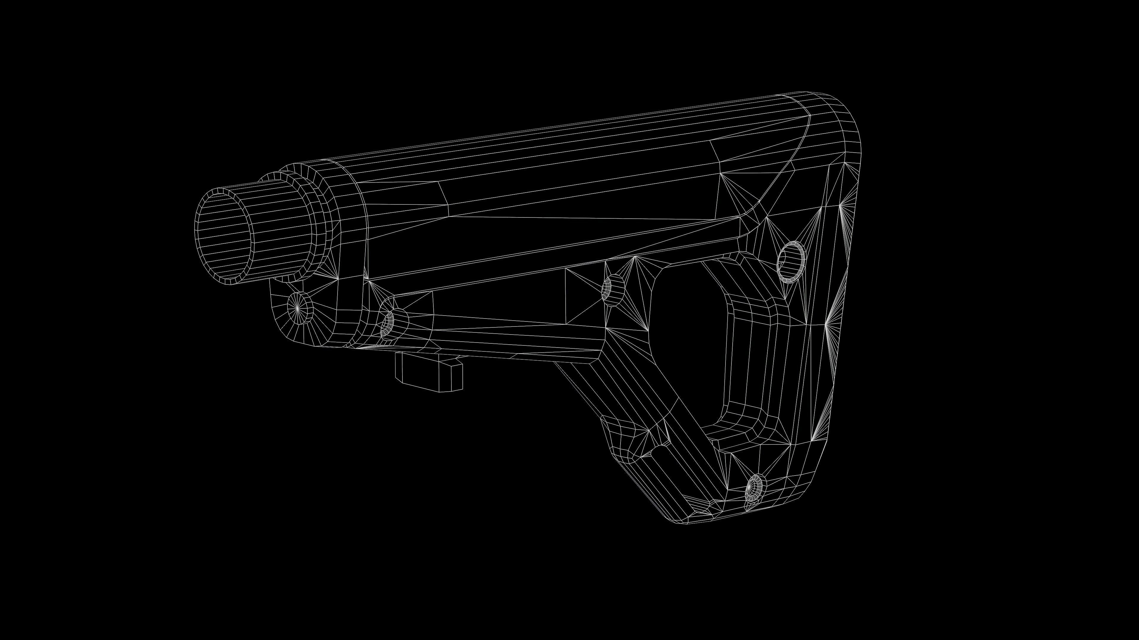 3D model Magpul UBR Gen2 Buttstock VR / AR / low-poly | CGTrader