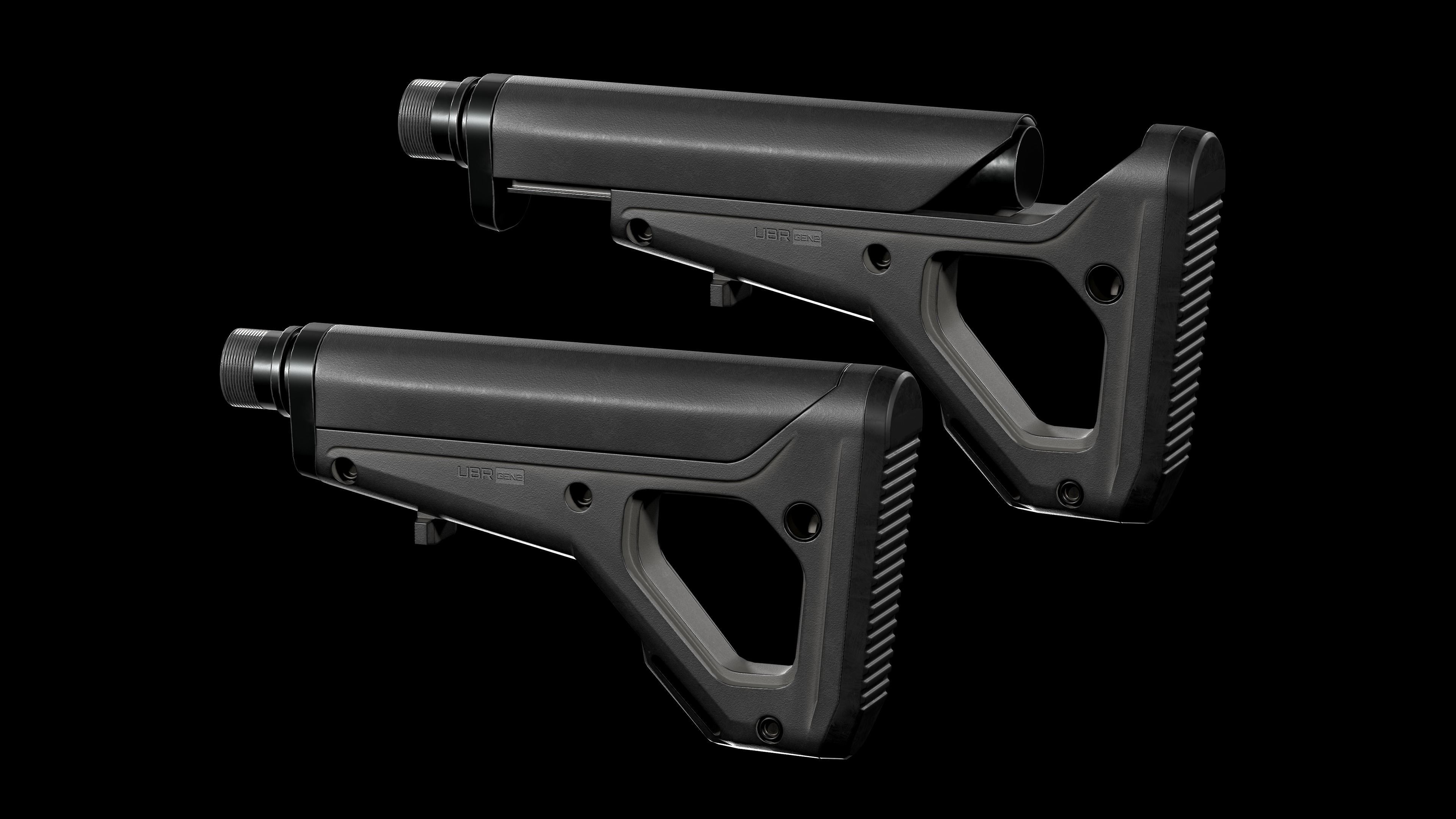 3D model Magpul UBR Gen2 Buttstock VR / AR / low-poly | CGTrader