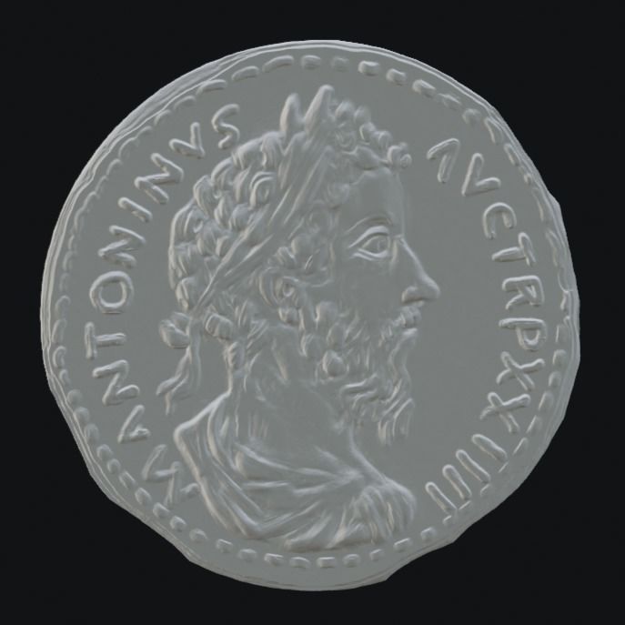 Golden Aureus Coin of Roman Emperor Marcus Aurelius 3D model 3D ...