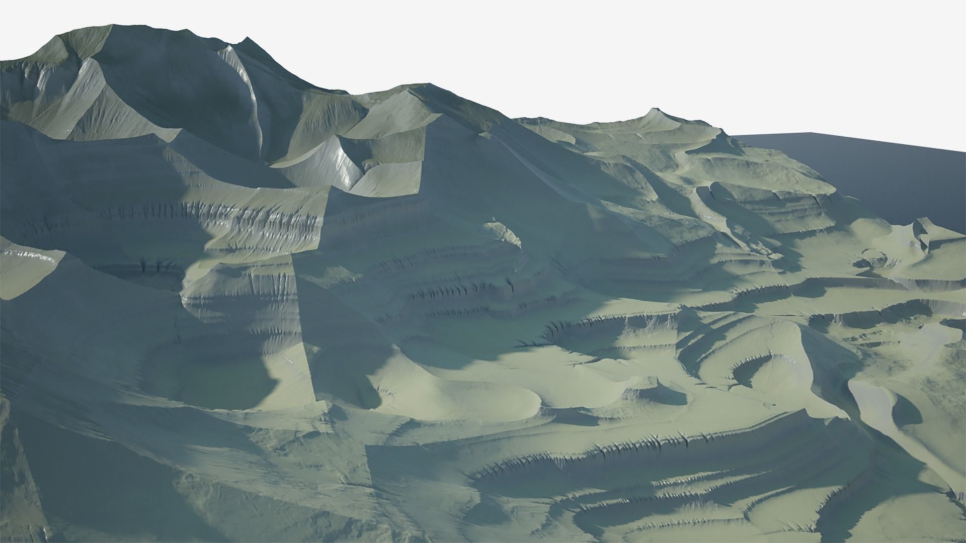 Abstract desert terrain with sand texture 3D model | CGTrader