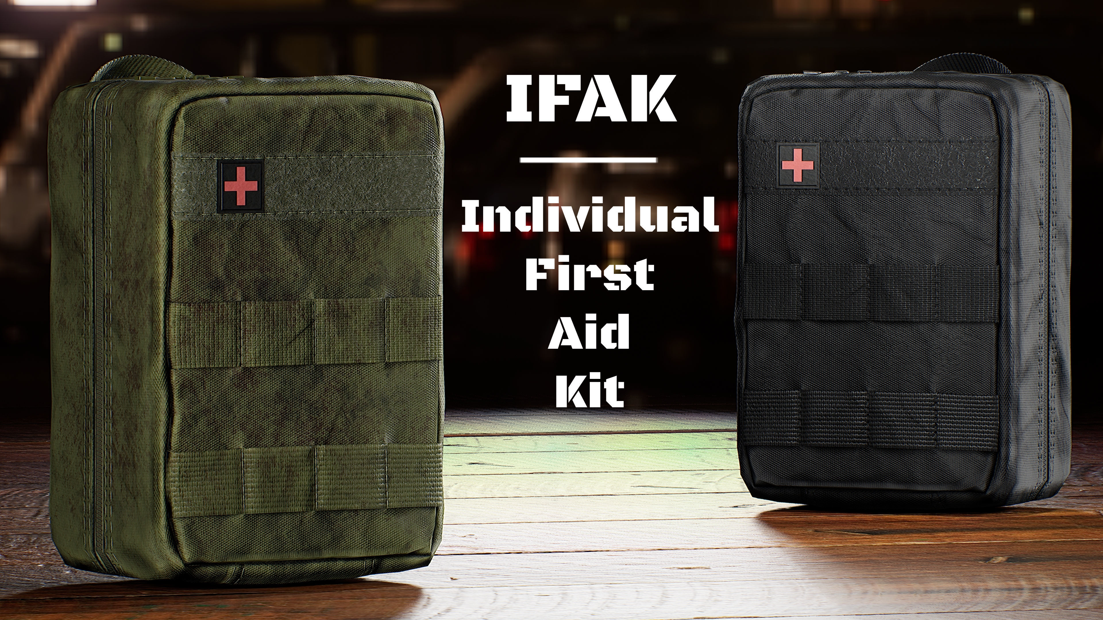 IFAK Individual First Aid Kit free VR / AR / low-poly 3D model | CGTrader