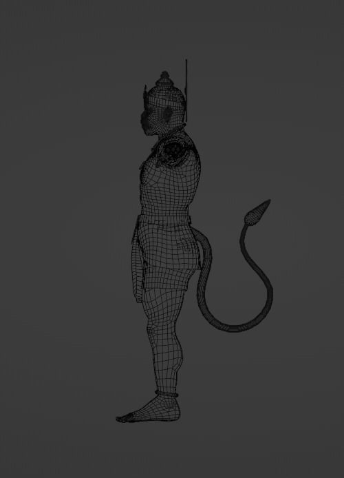 Lord Hanuman Model Rigged 3D model rigged | CGTrader