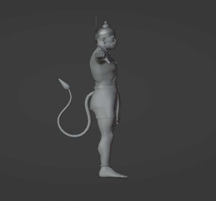 Lord Hanuman Model Rigged 3D model rigged | CGTrader