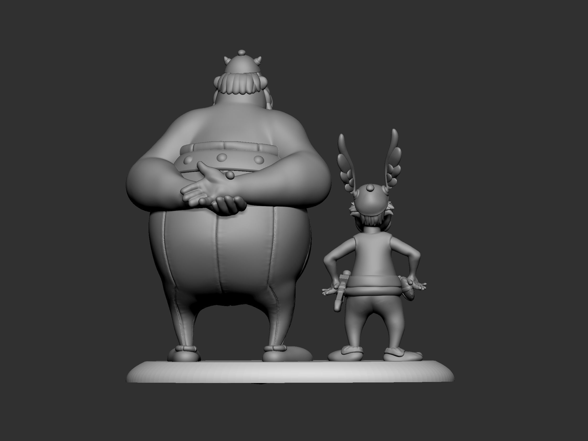 Asterix and Obelix 3D model 3D printable | CGTrader