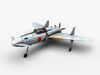 3D model Canard Fighter Airplane Blue VR / AR / low-poly | CGTrader