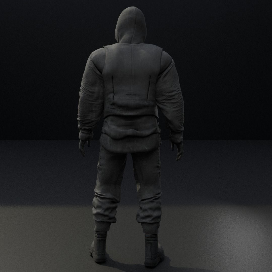 Cyberpunk Character cyber assassin 3D model rigged | CGTrader