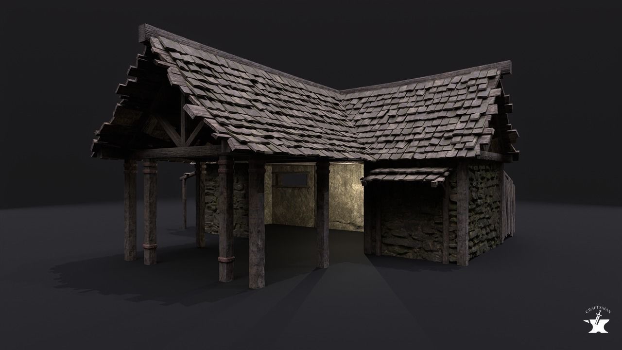 3D model Realistic Medieval Forge VR / AR / low-poly | CGTrader