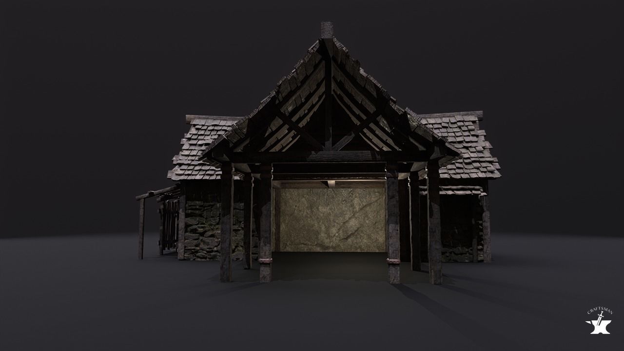 3D model Realistic Medieval Forge VR / AR / low-poly | CGTrader