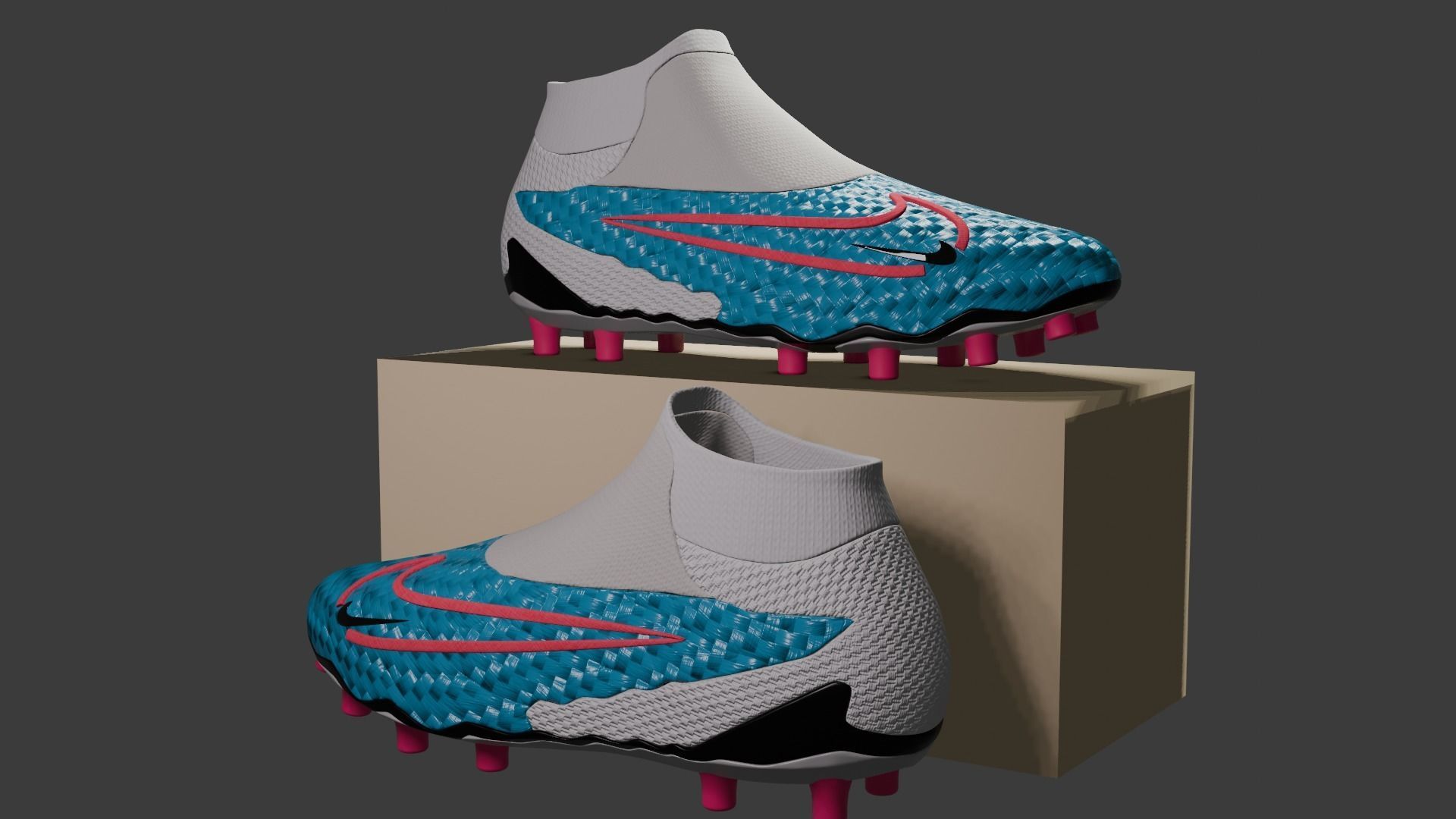 Nike boots blue 3D model | CGTrader