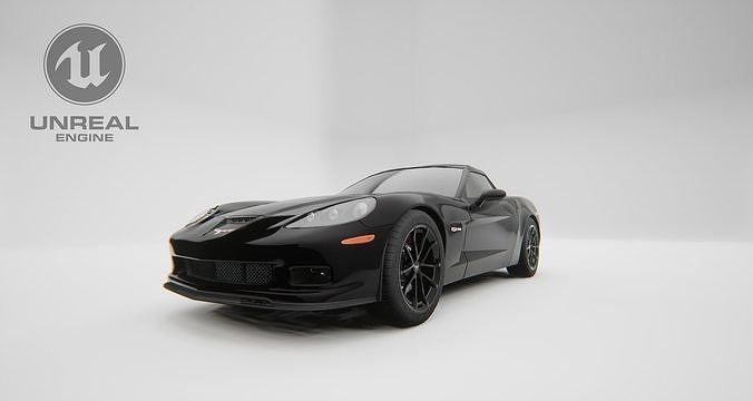 3D model Chevrolet Corvette C6 2005 VR / AR / low-poly | CGTrader