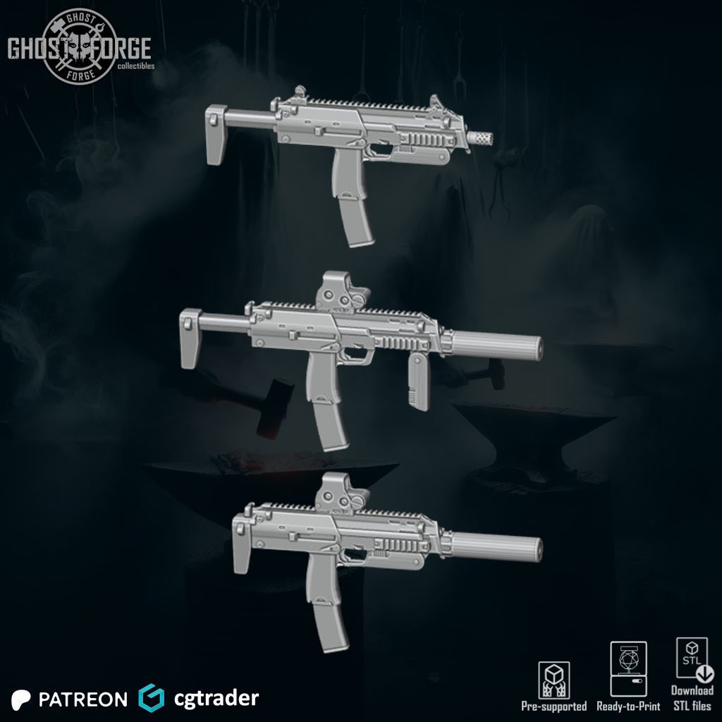 Pack SMG14 - 3 Itens 3D model 3D printable | CGTrader