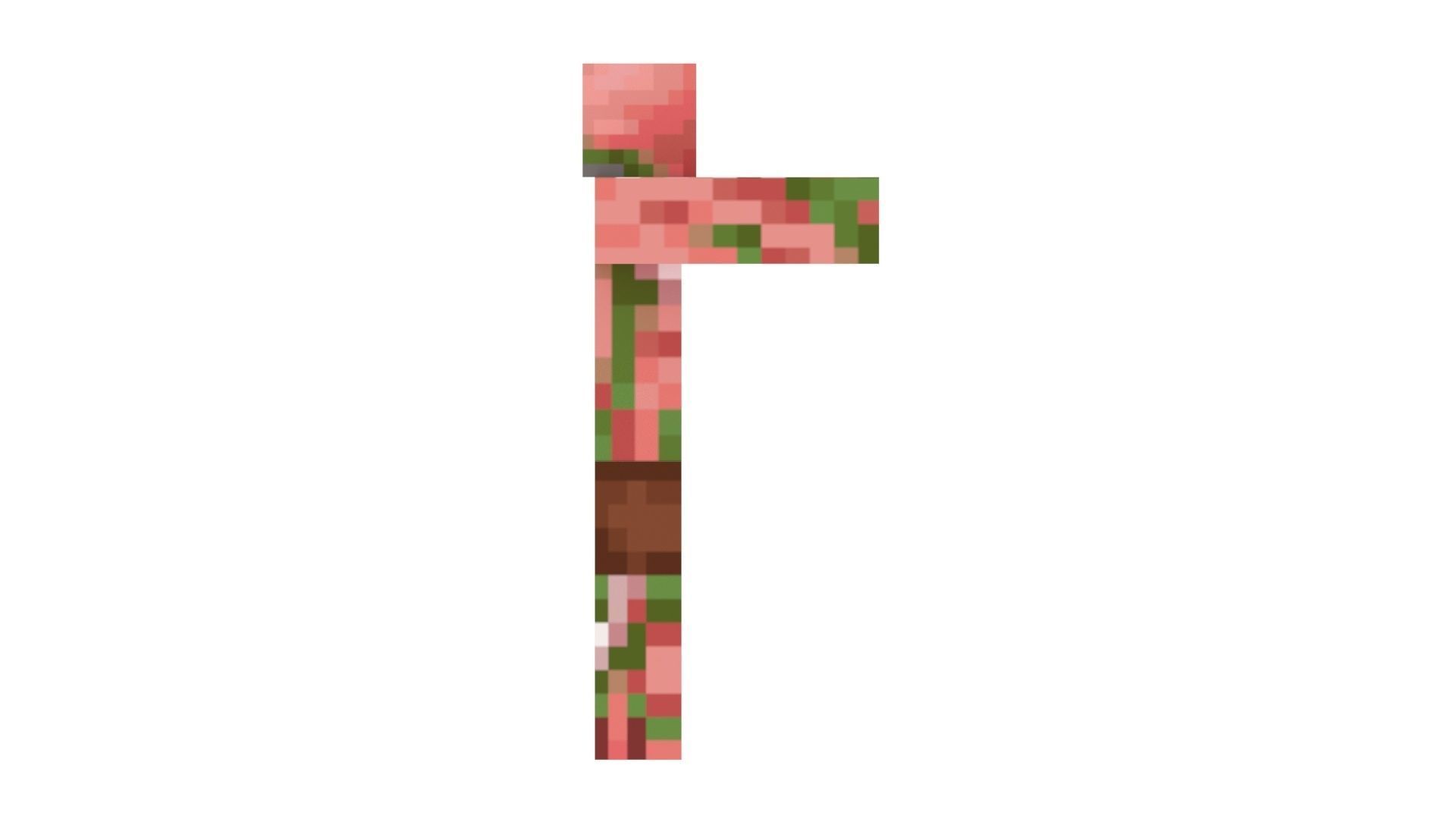 Minecraft Zombie Pigman 3D model | CGTrader