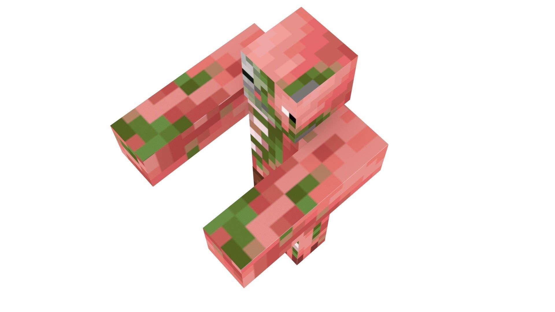 Minecraft Zombie Pigman 3D model | CGTrader