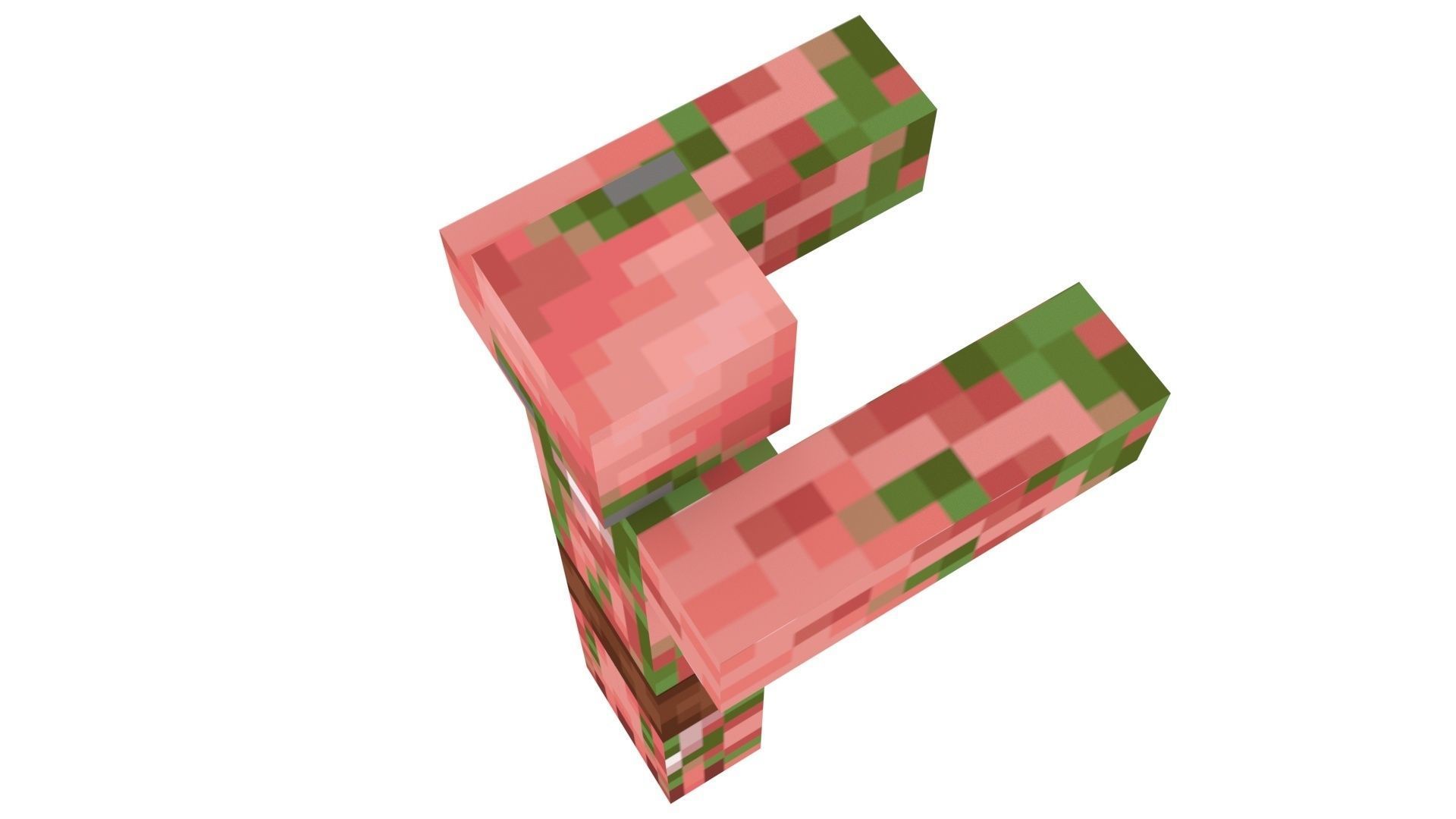 Minecraft Zombie Pigman 3D model | CGTrader