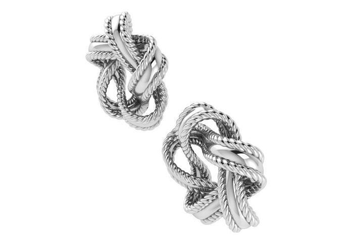Knot Earring 1354 3D model 3D printable | CGTrader