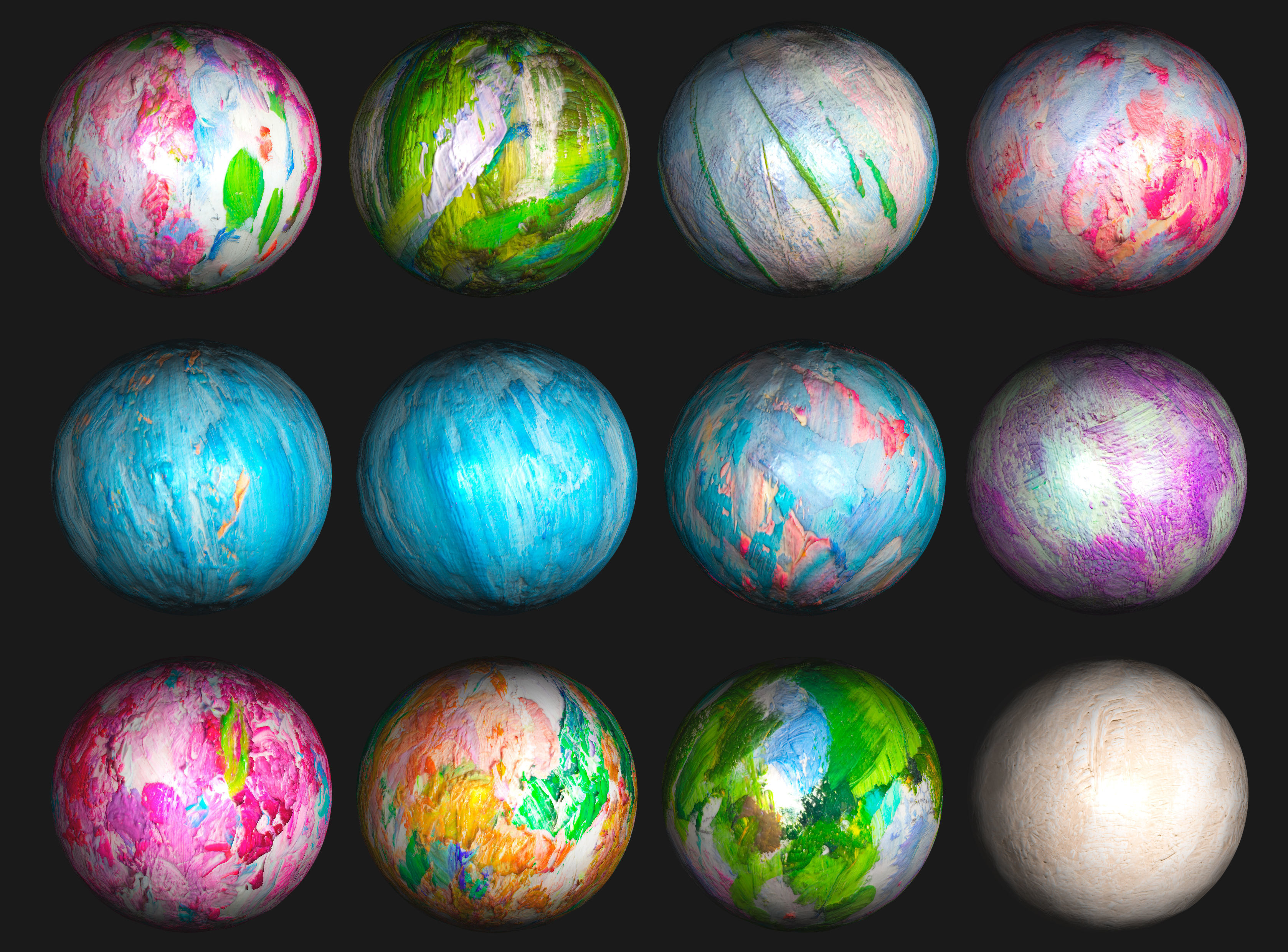 30 paint palette stroke PBR photo seamless 4k textures Texture | CGTrader