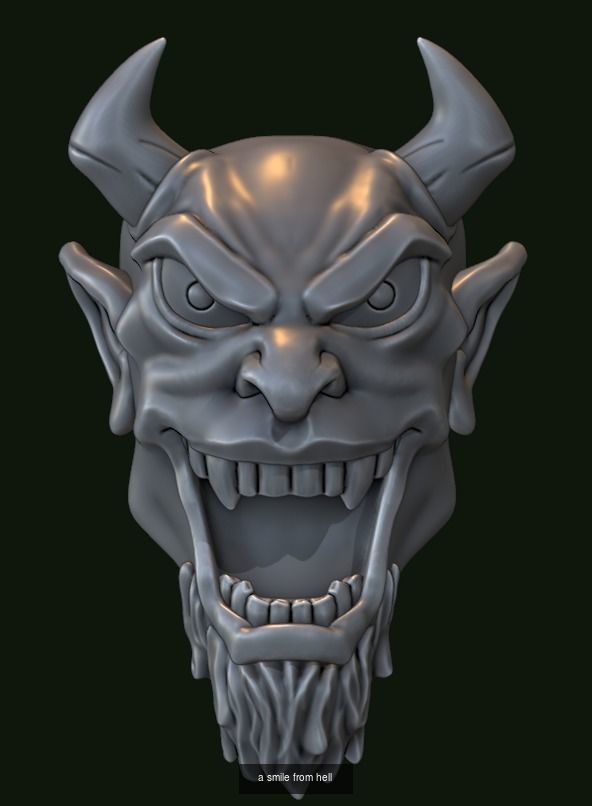 4 Demon heads 3D Model Collection 3D printable | CGTrader