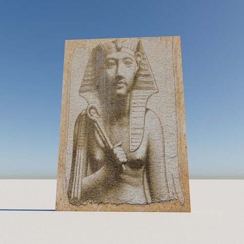 3D model Egyptian Pharaonic shape VR / AR / low-poly | CGTrader