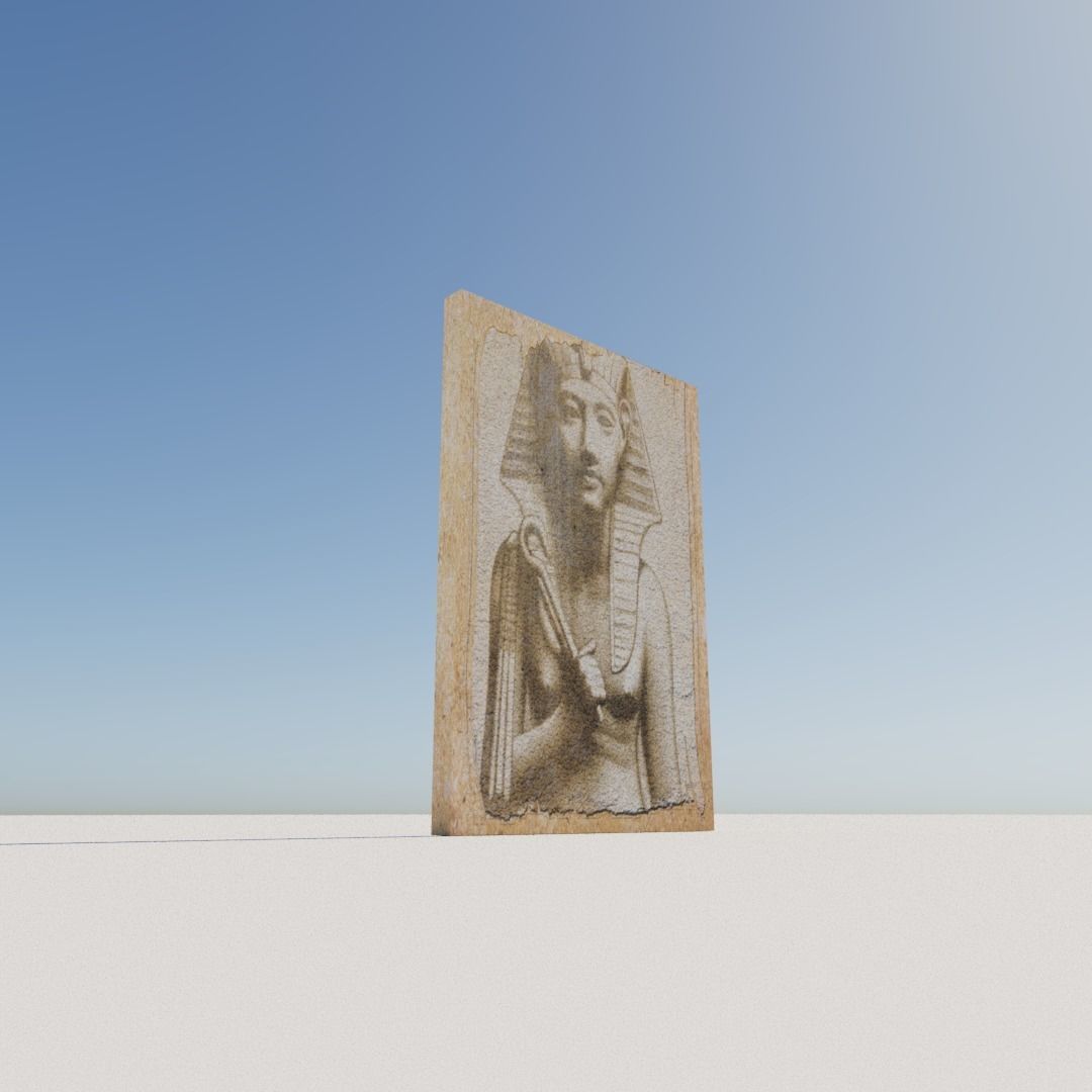 3D model Egyptian Pharaonic shape VR / AR / low-poly | CGTrader