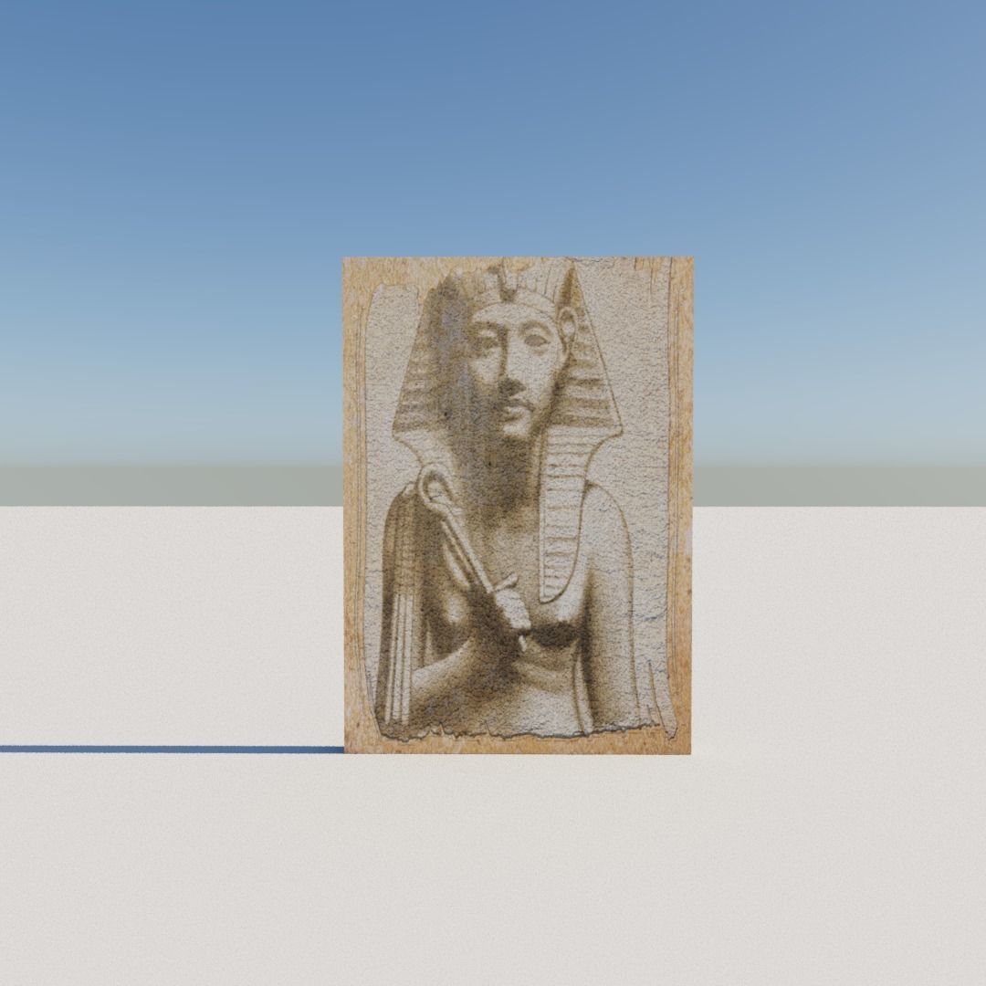 3D model Egyptian Pharaonic shape VR / AR / low-poly | CGTrader