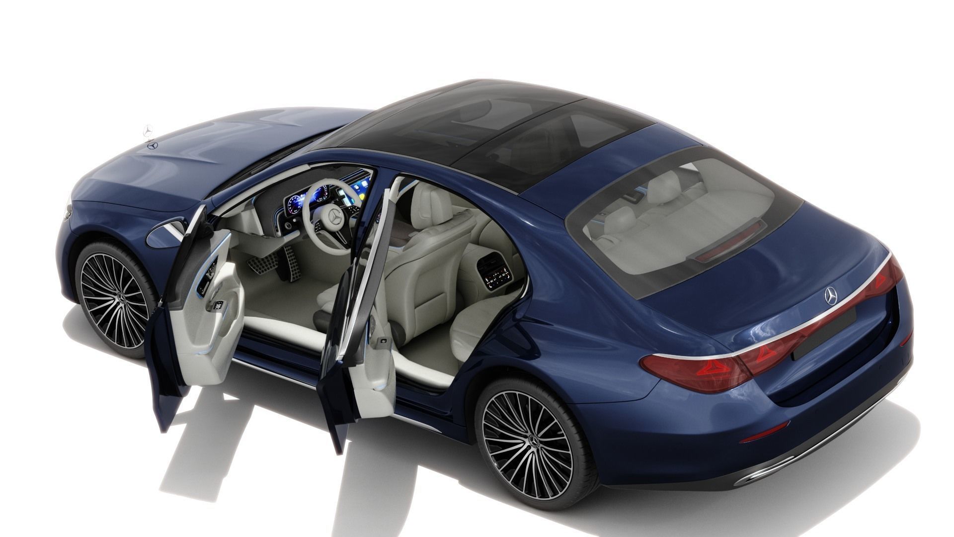 Mercedes-Benz E-class exclusive 2024 with interior 3D model | CGTrader