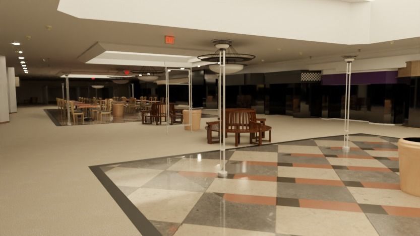 Valley View Center Mall 3D model | CGTrader