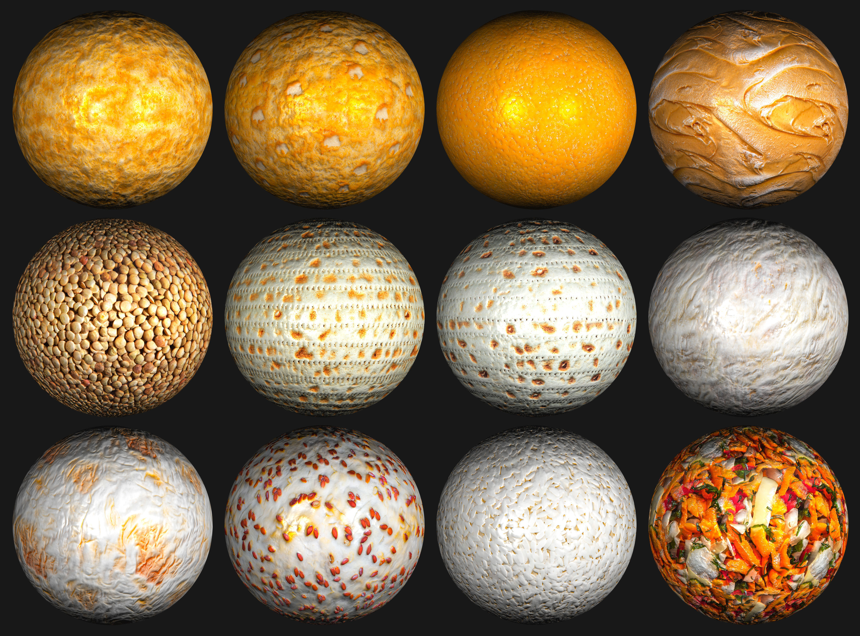 70 food groceries PBR photo seamless 4k textures Texture | CGTrader