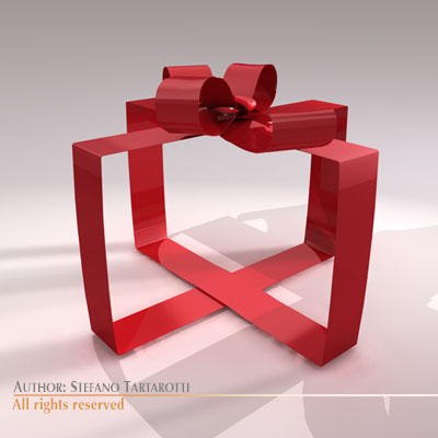 Gift ribbon 3D model | CGTrader