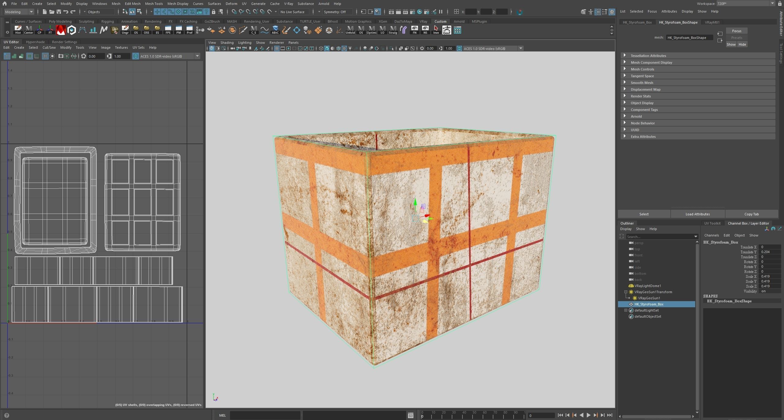 Hong Kong Street Styrofoam Box 3D model | CGTrader