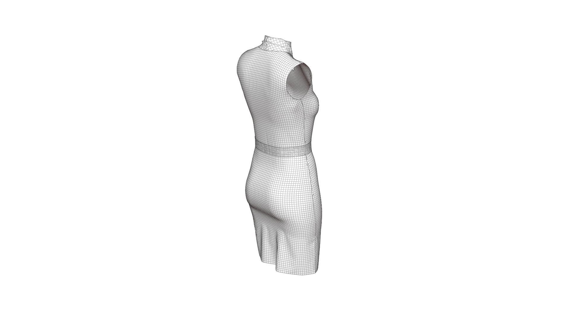Modern Dress 3D model | CGTrader