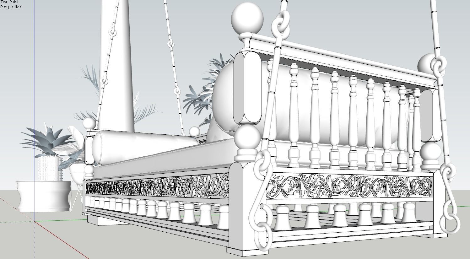 Traditional Swing 3D model | CGTrader