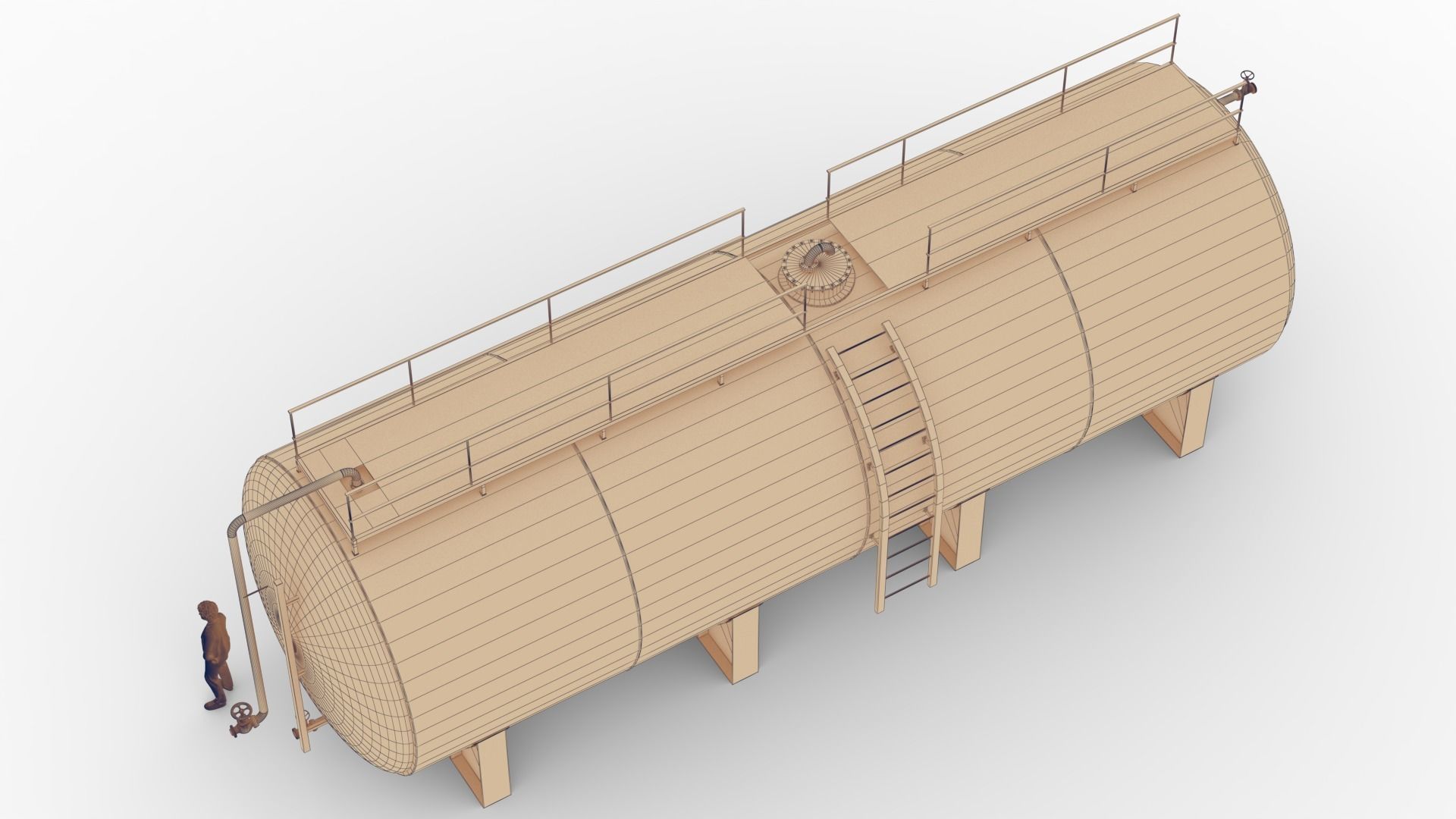 3D model Water Tank Old 01 VR / AR / low-poly | CGTrader