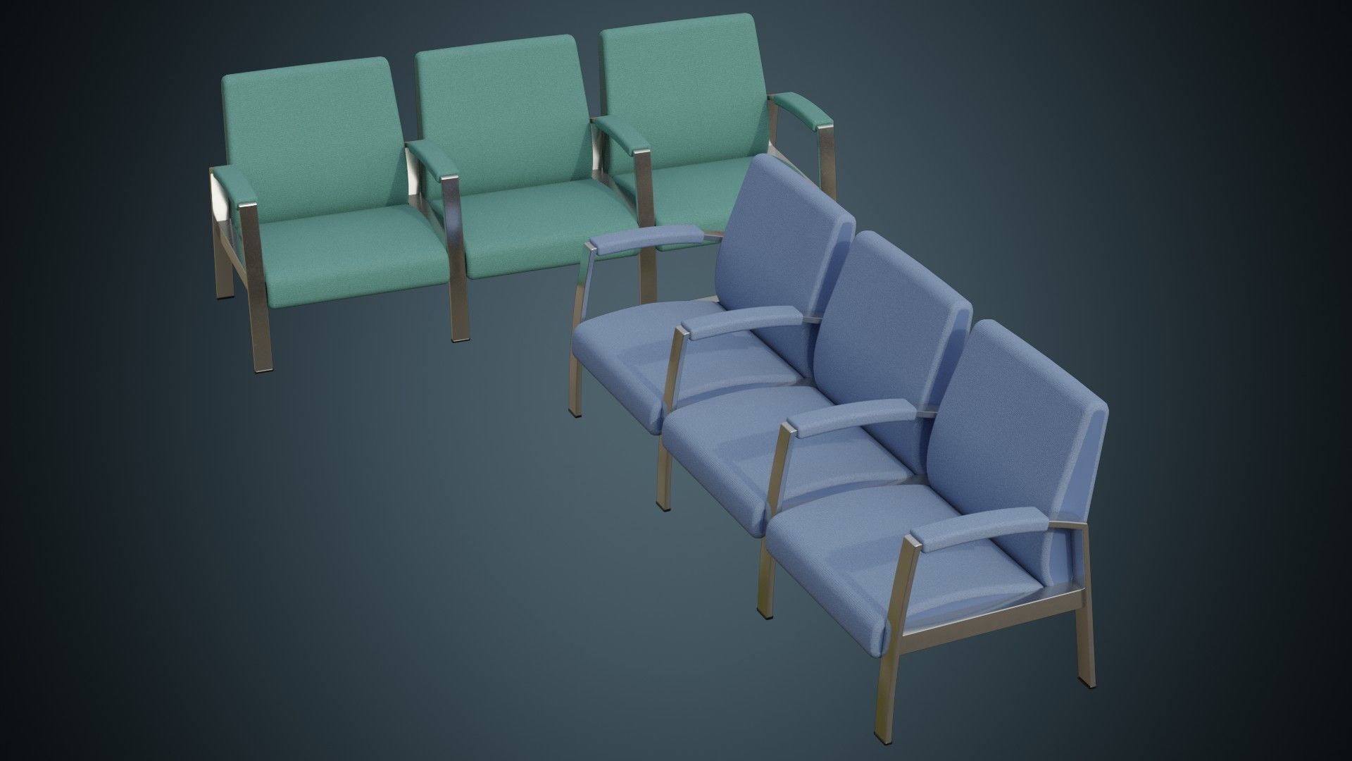 3D model Waiting Chair 1A VR / AR / low-poly | CGTrader