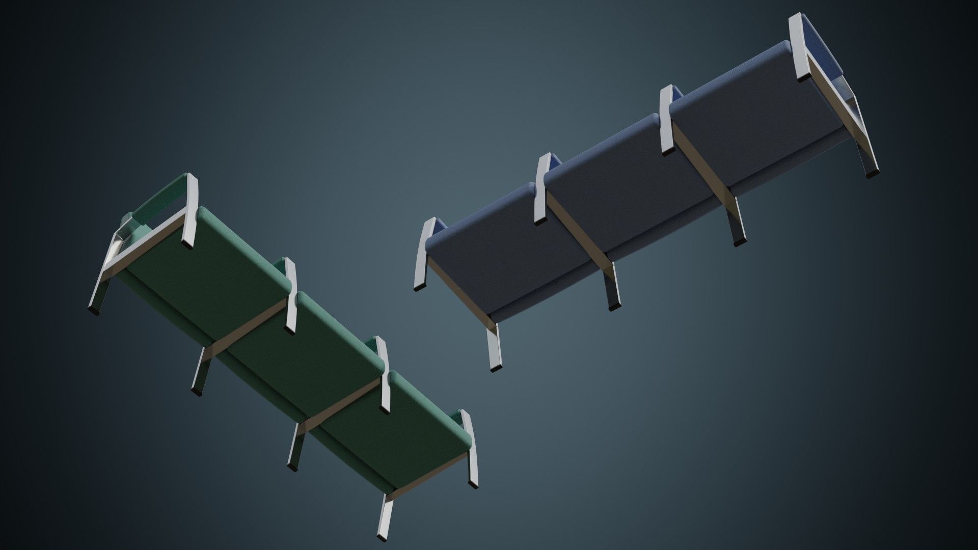 3D model Waiting Chair 1A VR / AR / low-poly | CGTrader