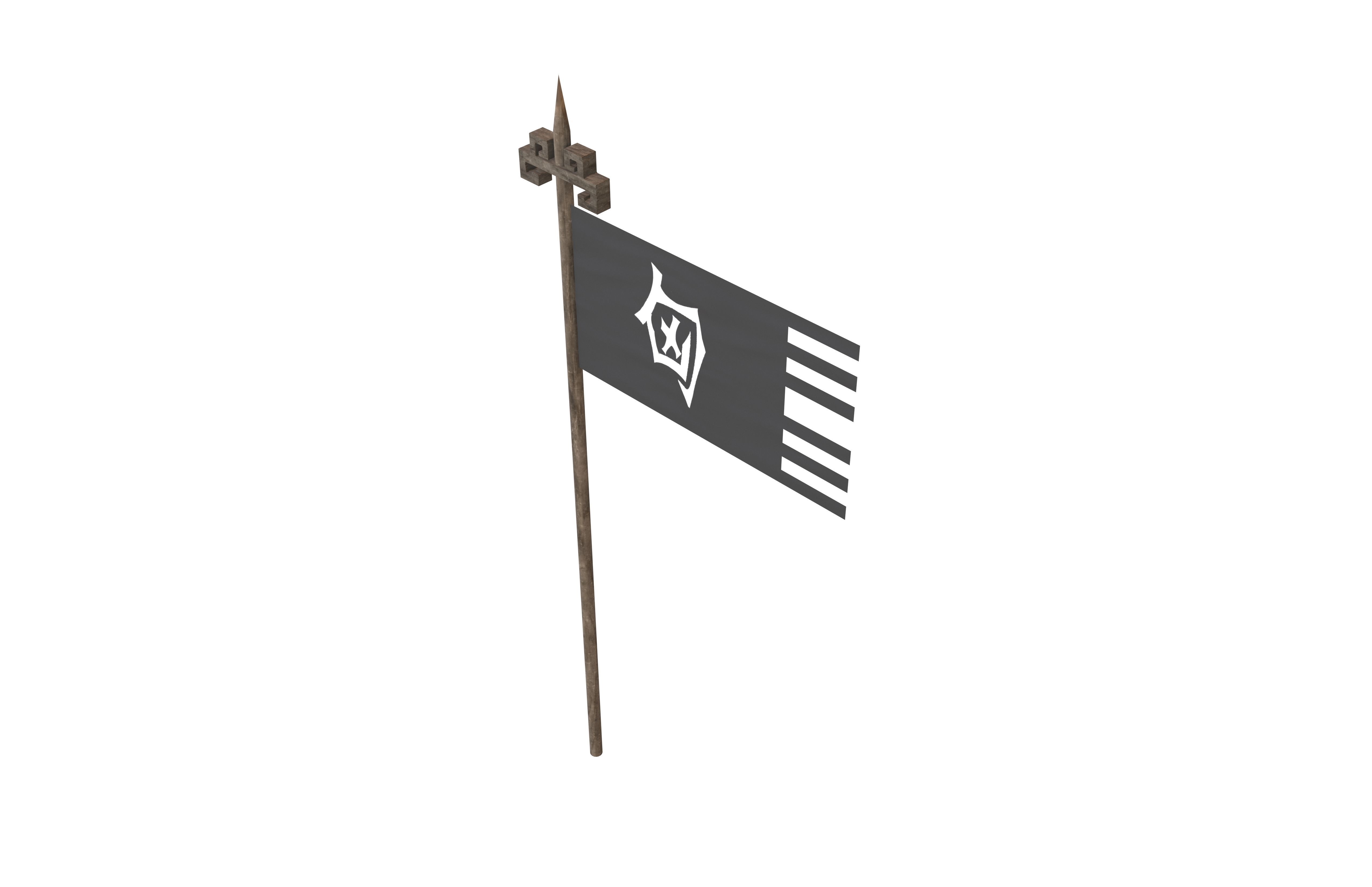 3D model Xiongnu Flag 001 VR / AR / low-poly | CGTrader