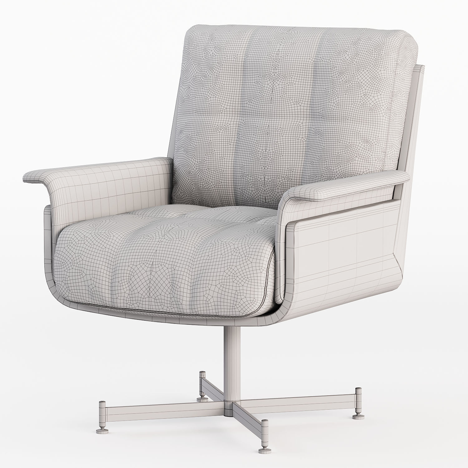 3D model Office chair Minotti Daiki Studio VR / AR / low-poly | CGTrader