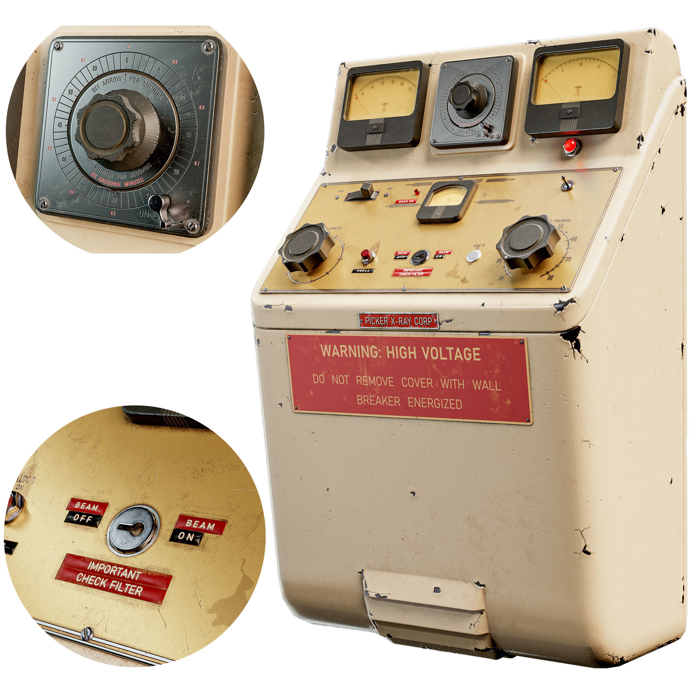 3D model Xray Machine By Picker Corporation VR / AR / low-poly | CGTrader
