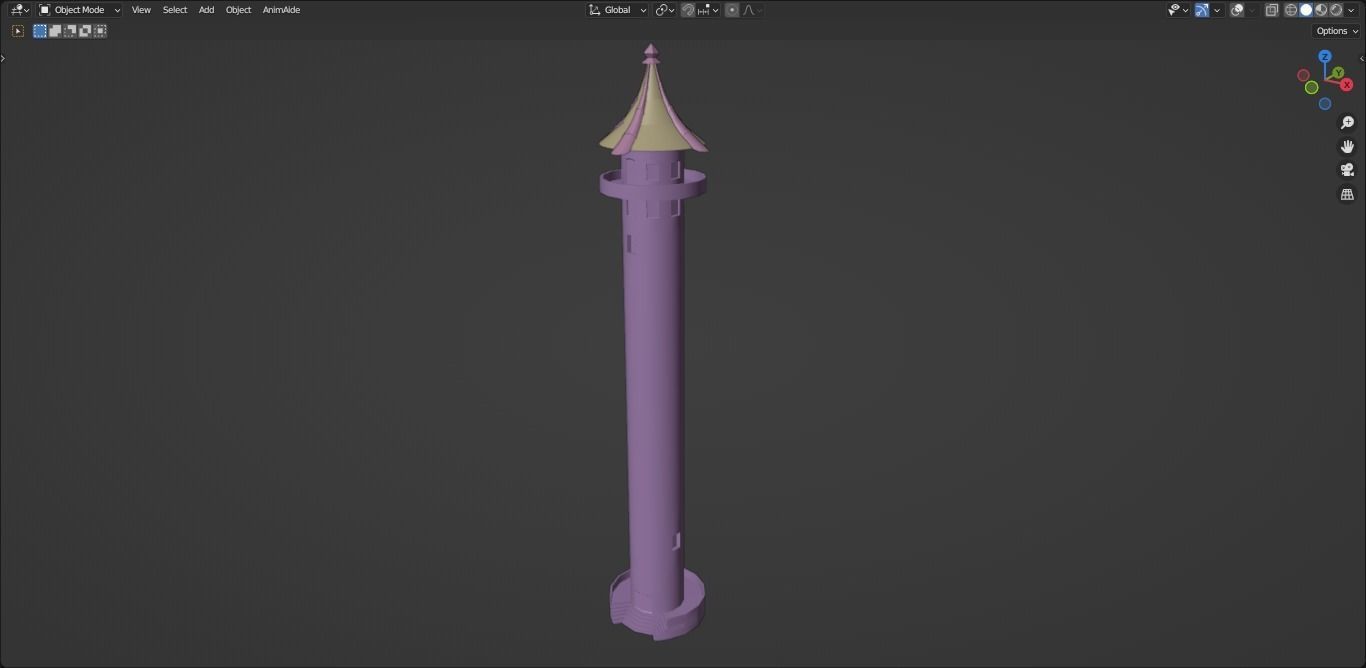 3D model Wizard Tower Stylized VR / AR / low-poly | CGTrader