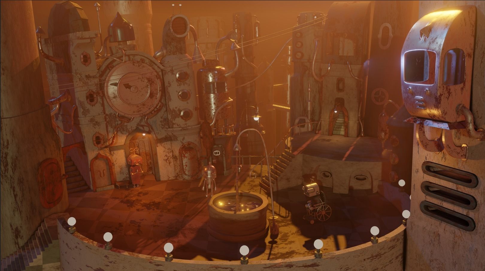 Machinarium - Clock Square Map 3D model | CGTrader