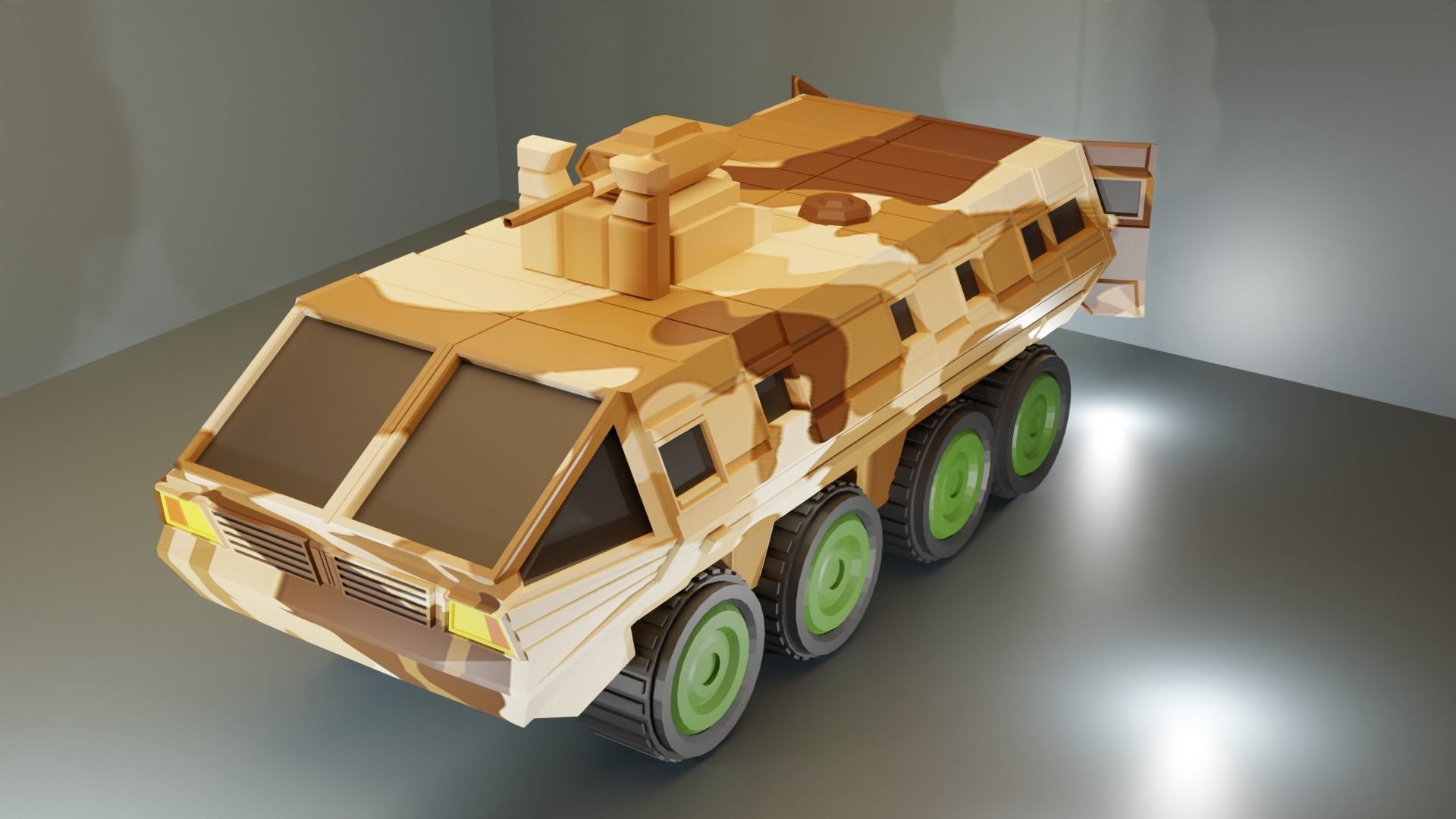 3D model Lazar MRAP Mine Resistant Ambush Protected Armored Vehicle VR / AR / low-poly | CGTrader