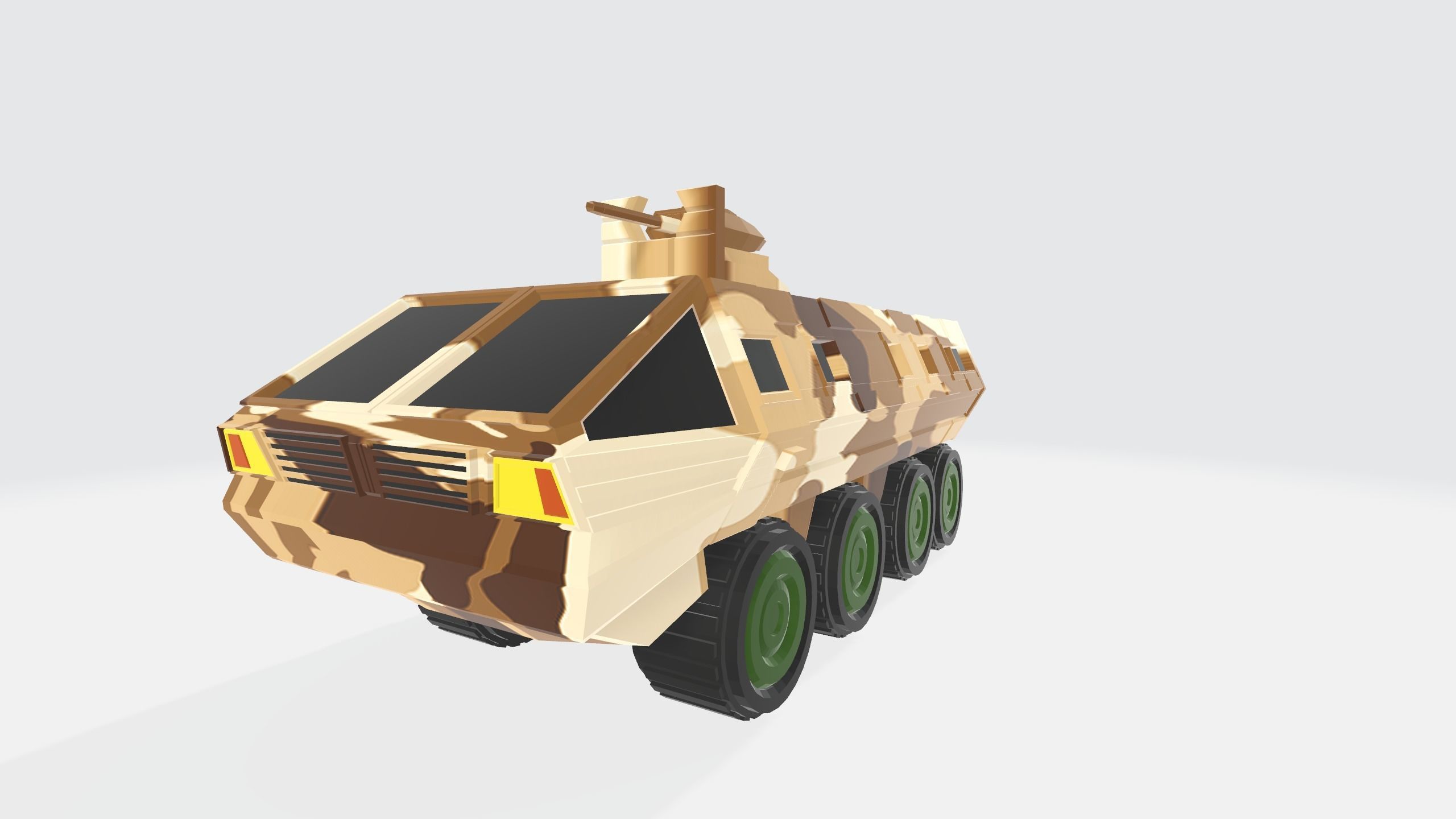 3D model Lazar MRAP Mine Resistant Ambush Protected Armored Vehicle VR / AR / low-poly | CGTrader