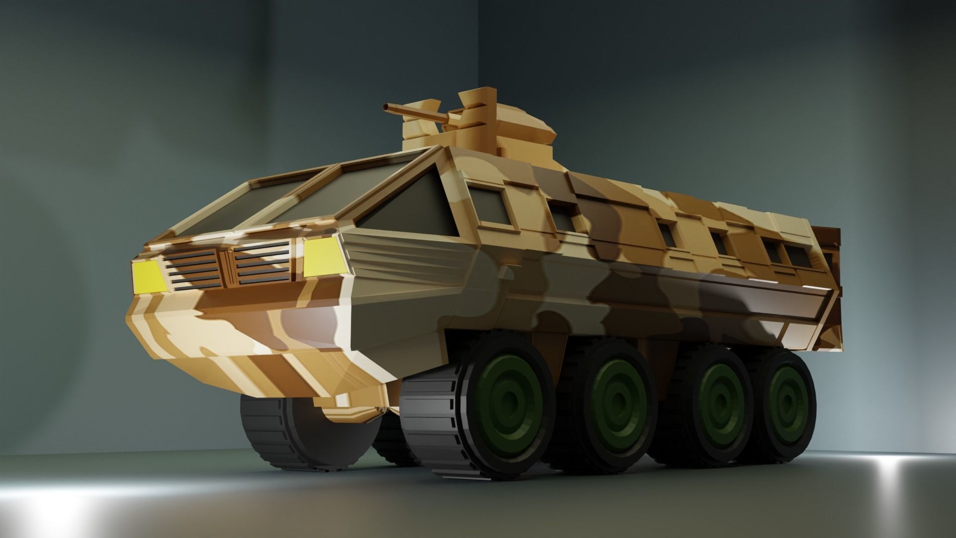 3D model Lazar MRAP Mine Resistant Ambush Protected Armored Vehicle VR / AR / low-poly | CGTrader