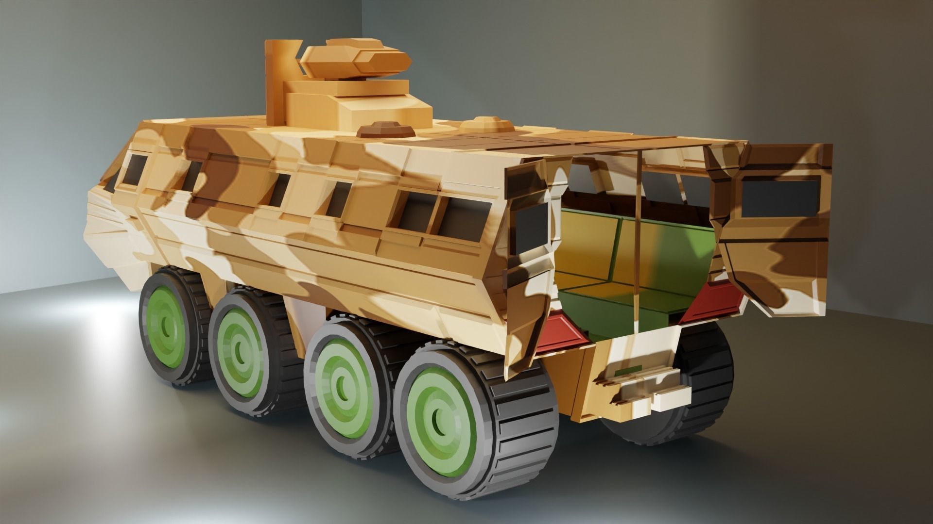 3D model Lazar MRAP Mine Resistant Ambush Protected Armored Vehicle VR ...