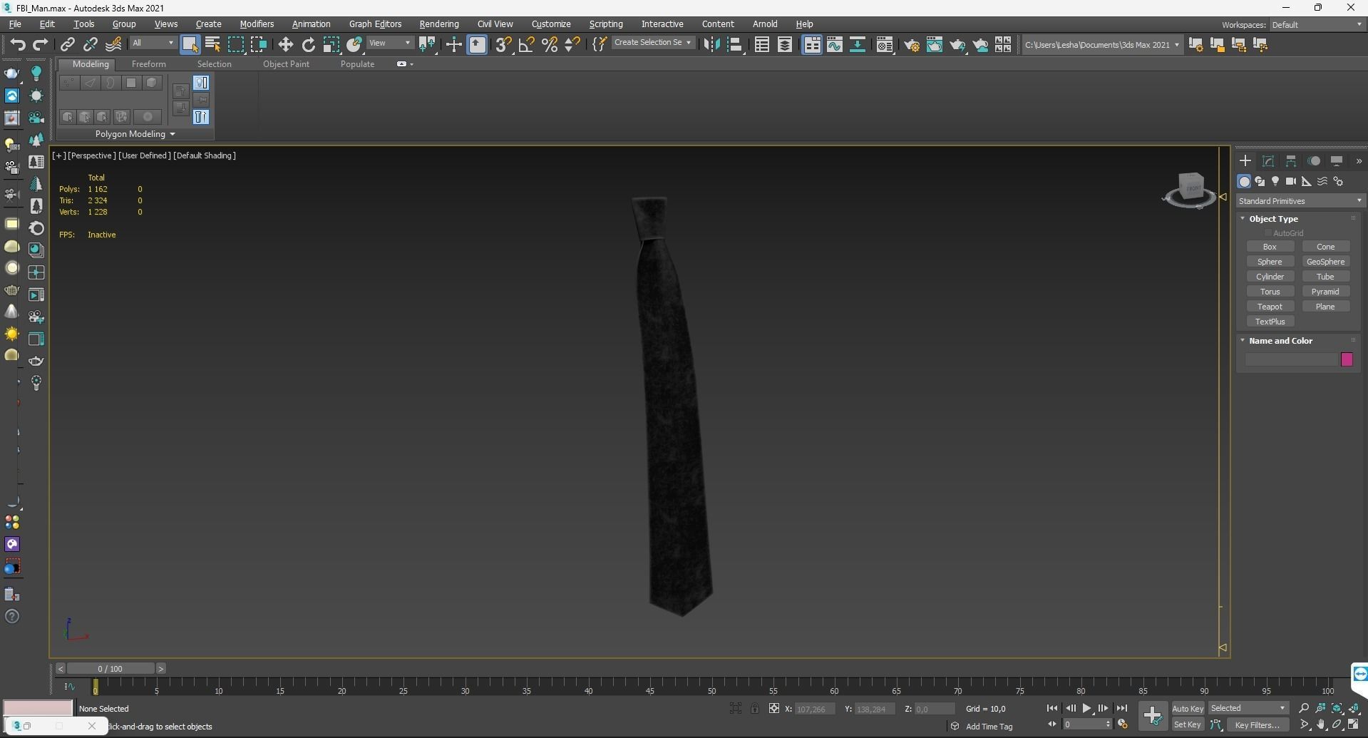 3D model 3D Tie VR / AR / low-poly | CGTrader
