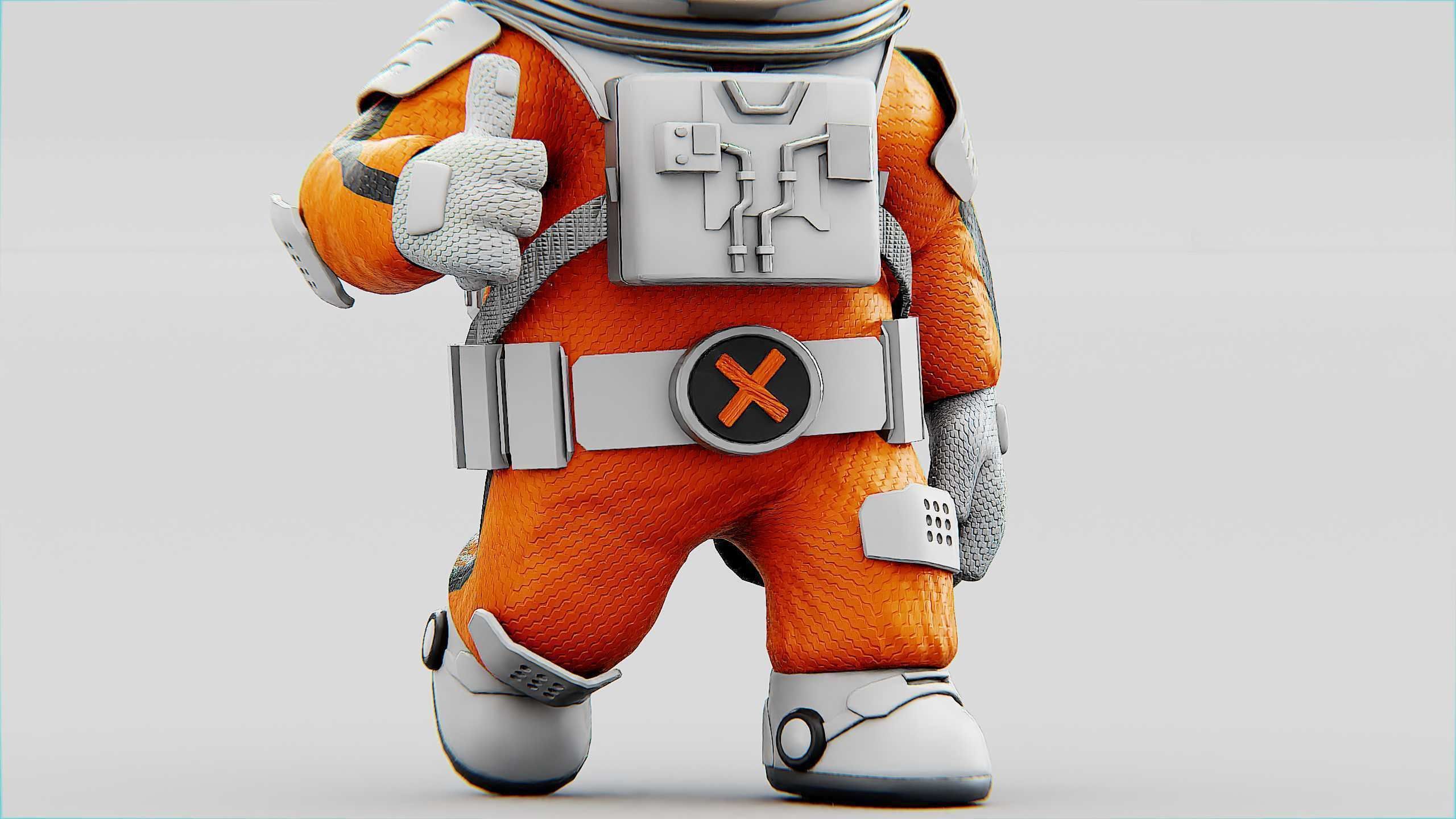 TOON ASTRONAUT CV-200 Rigged for Unreal Engine - Unity - MIXAMO 3D ...
