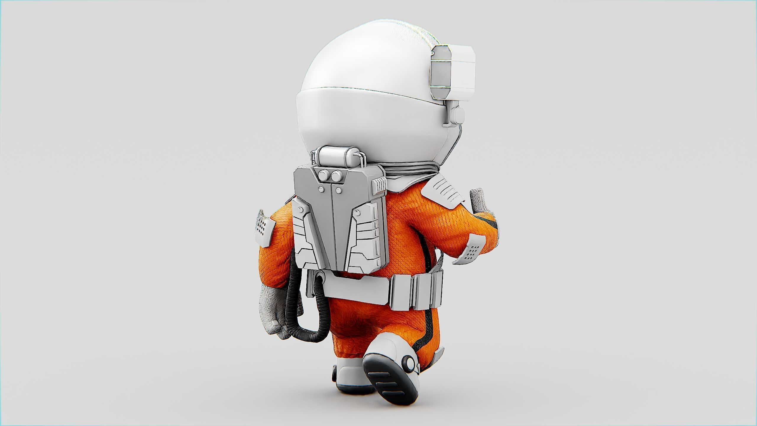 TOON ASTRONAUT CV-200 Rigged for Unreal Engine - Unity - MIXAMO 3D ...
